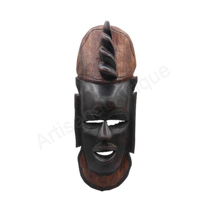 Artisanat Afrique:Senegal wooden mask black 1# Buy online wholesale price